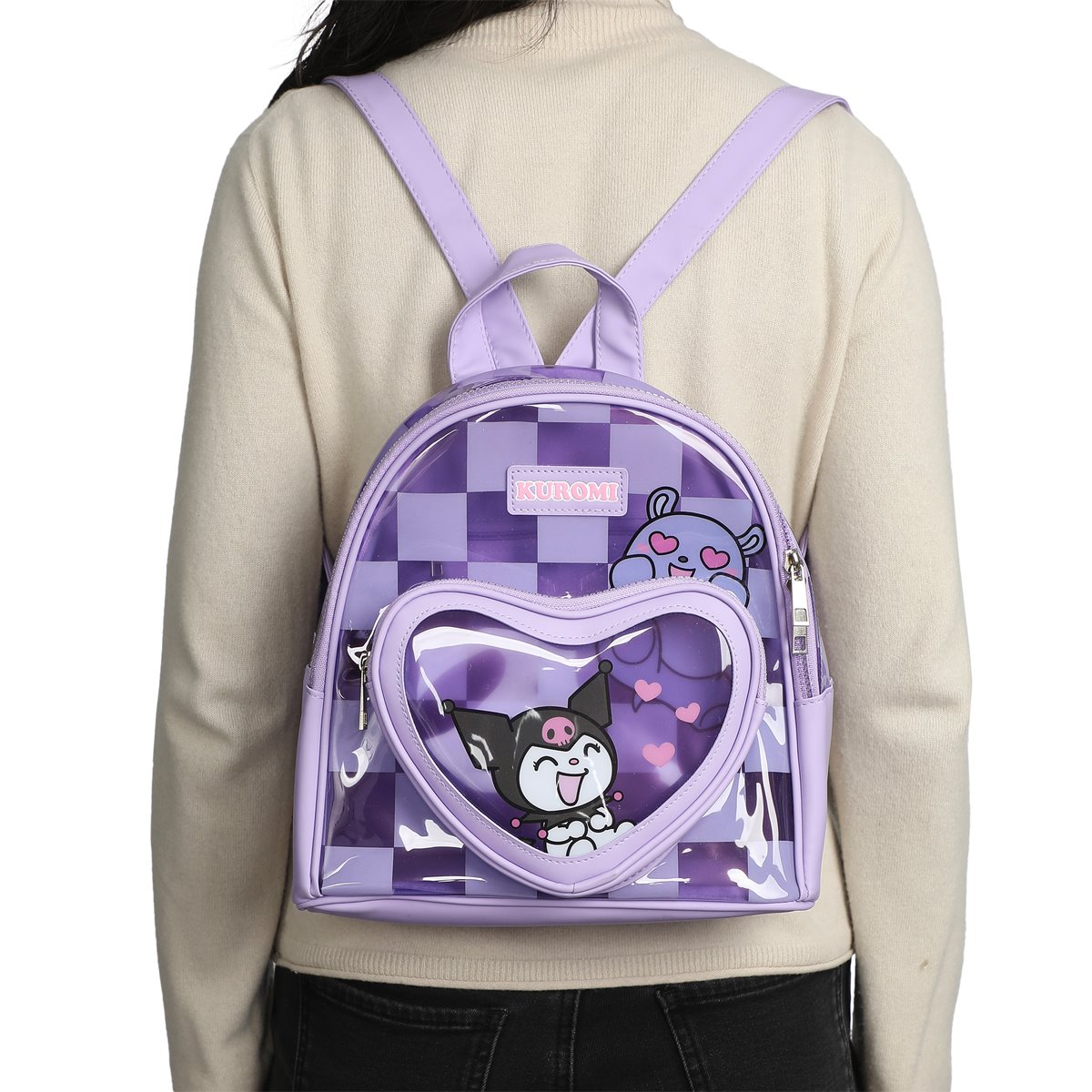 Sanrio Kuromi Checkerboard Mini-Backpack - Entertainment Earth