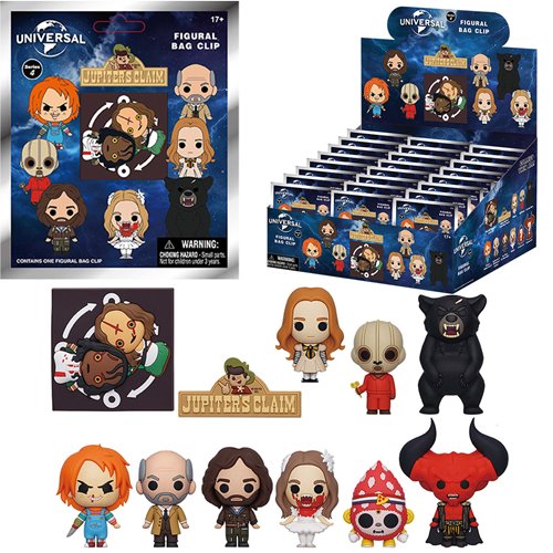 Universal Horror Series 4 3D Foam Bag Clip Random 6-Pack
