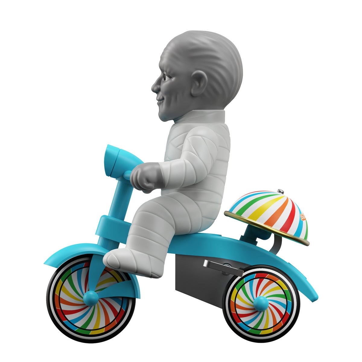 Universal Monsters The Mummy (Gray with Blue Trike) Super Cycles Figure