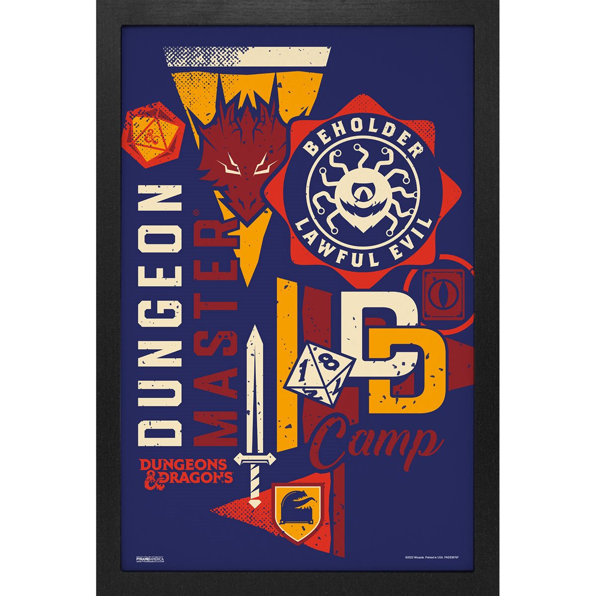 Dungeons & Dragons Dungeon Master Camp Framed Art Print