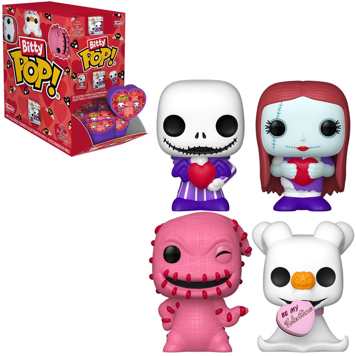 The Nightmare Before Christmas Valentines Funko Bitty Pop! Mini-Figure ...