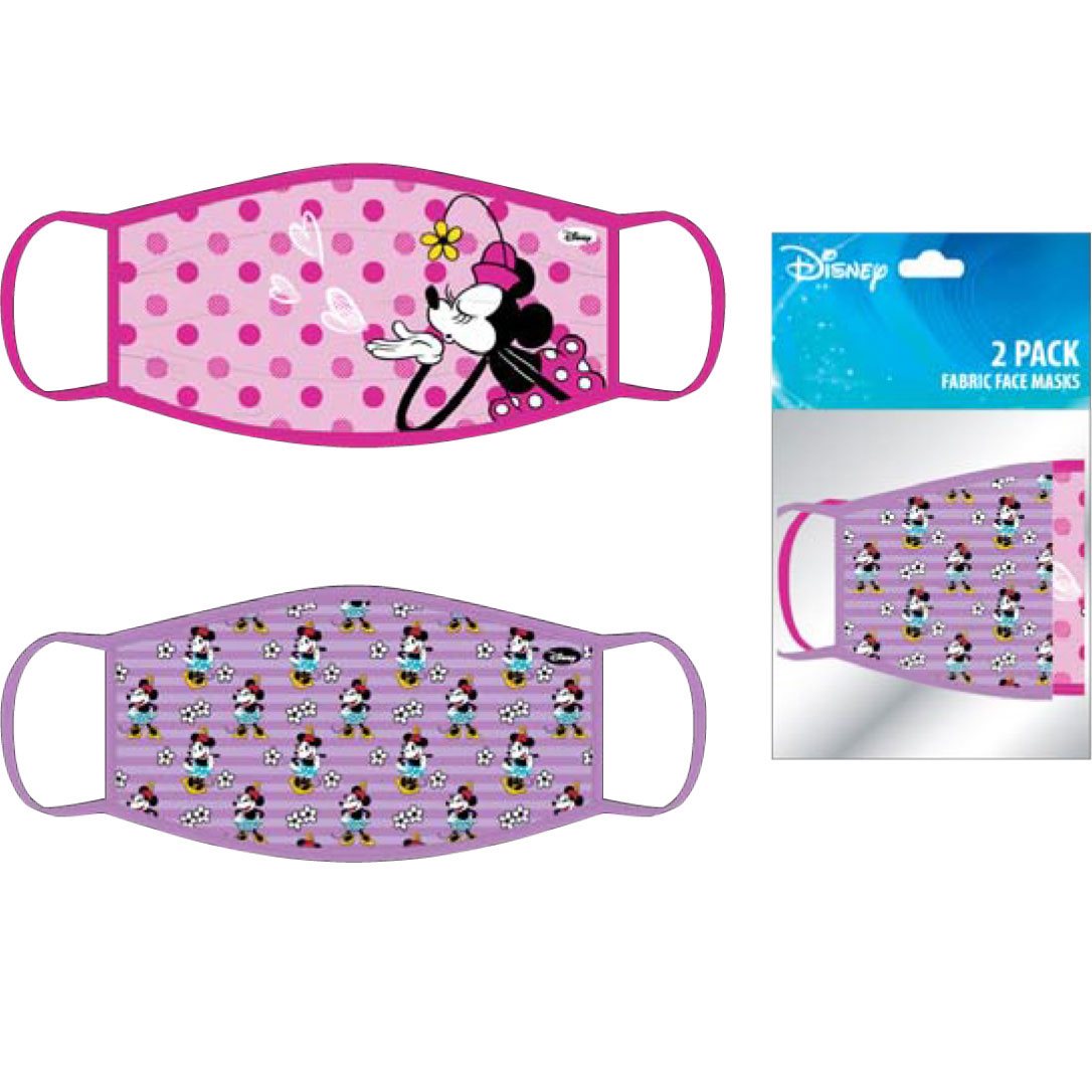 Disney Minnie Mouse Child's 2-Pack Face Masks