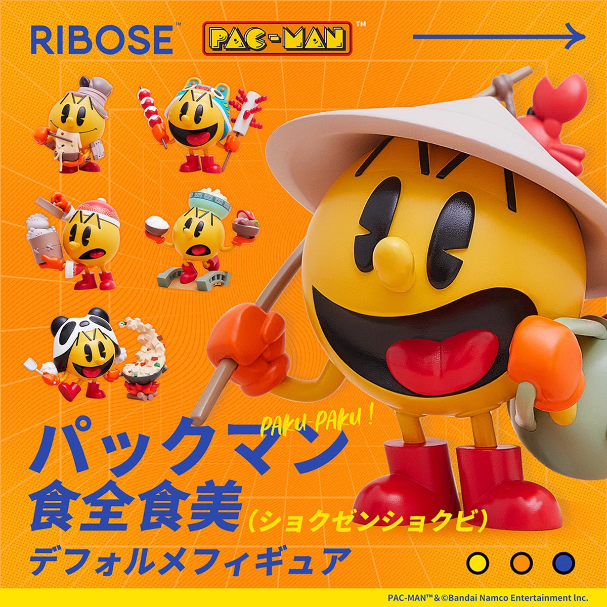 Pac-Man Shiquanshimei Series Trading Figure Case of 6