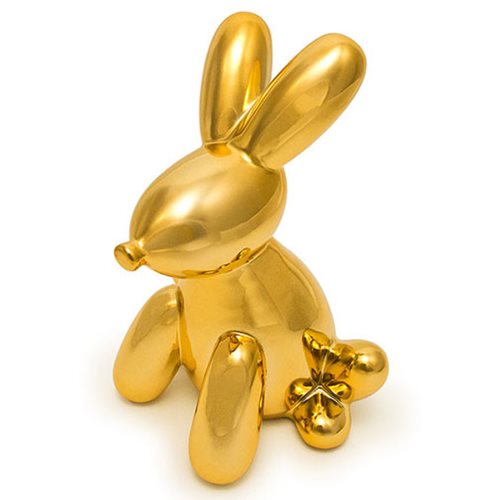 Balloon Animal Bunny Gold Money Bank - Entertainment Earth