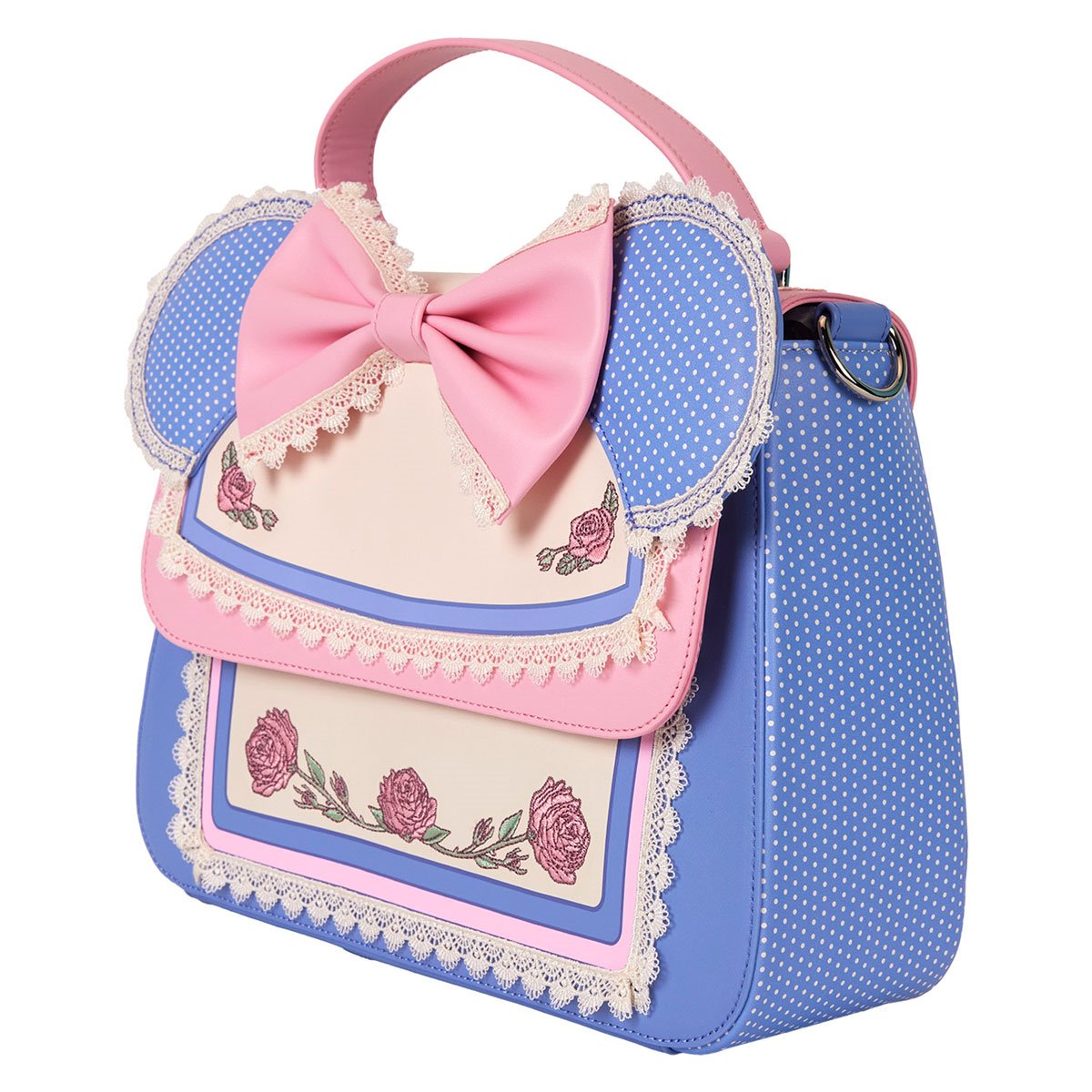 Minnie Mouse Floral and Lace Ears Crossbody Purse