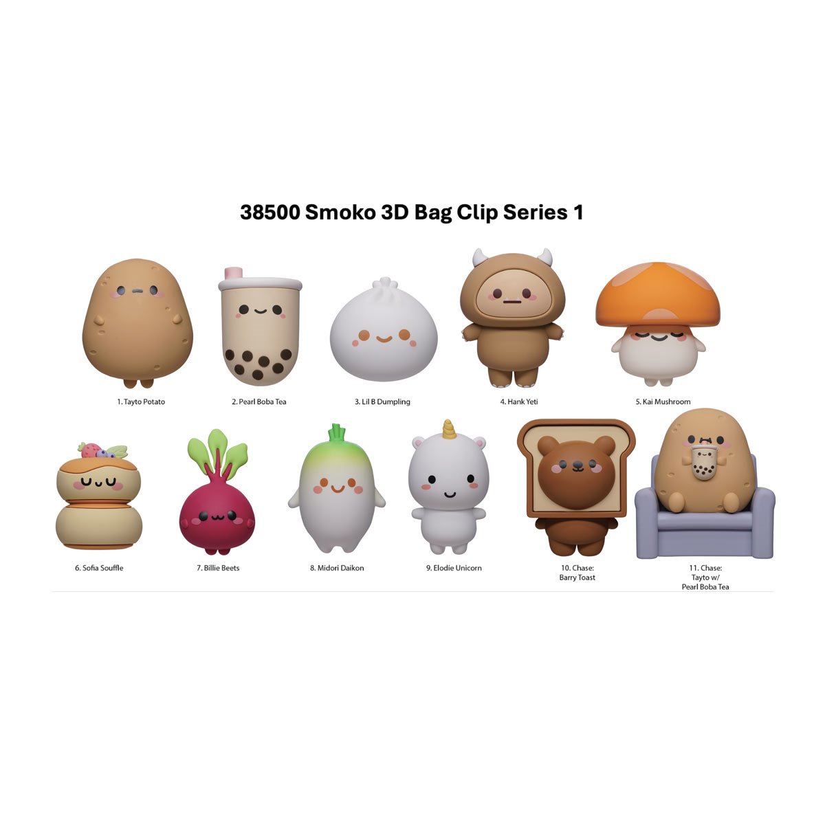 Smoko Series 1 3D Foam Bag Clip Display Case of 24