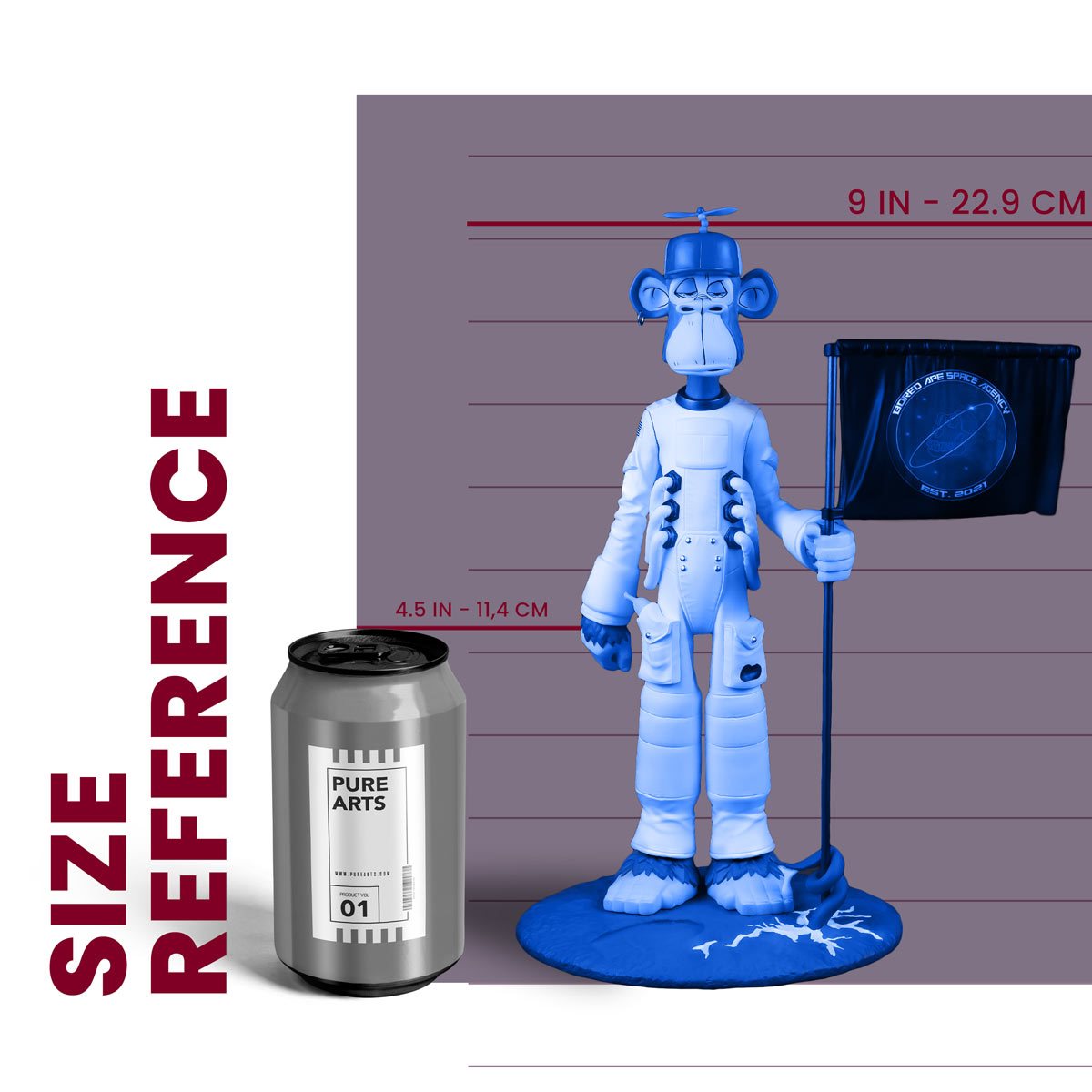 Bored Ape Space Ape BAYC #1356 1:8 Scale Statue