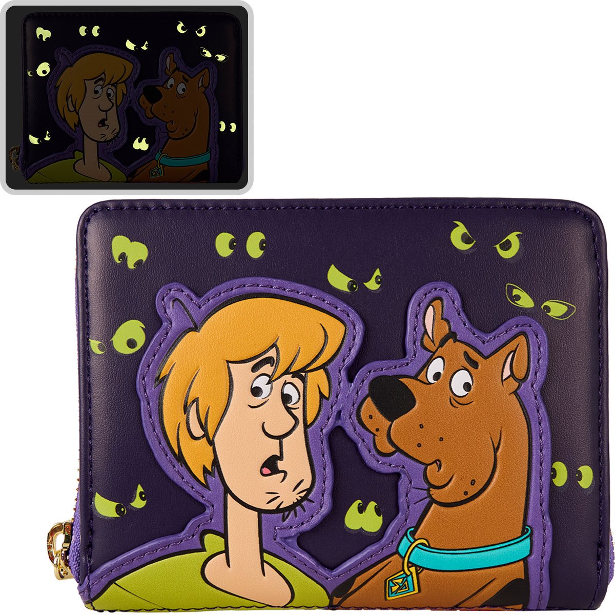Scooby-Doo Mystery Inc. Glow-in-the-Dark Zip-Around Wallet