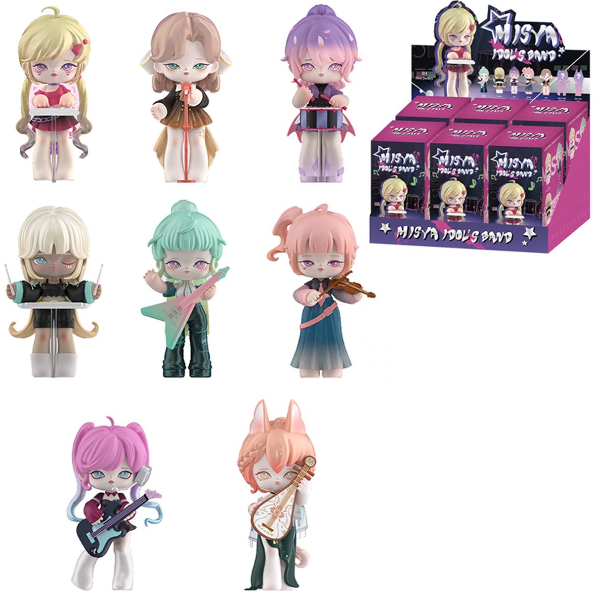 Misya The Idol's Band Series Trading Figure Case of 6