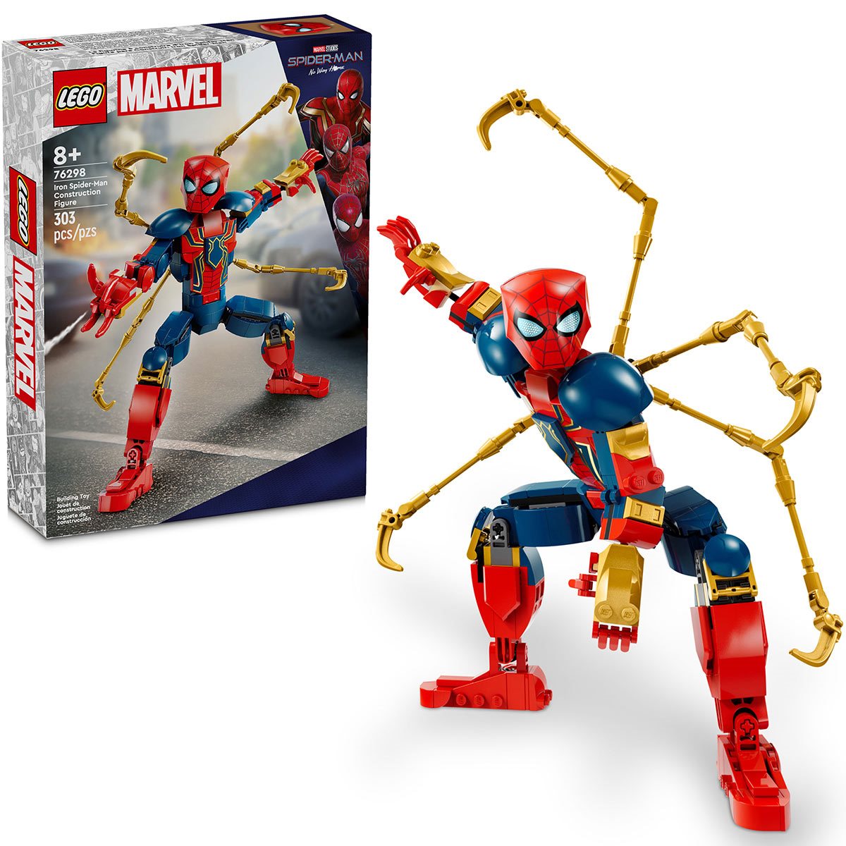 LEGO 76298 Marvel Spider Man No Way Home Iron Spider Man