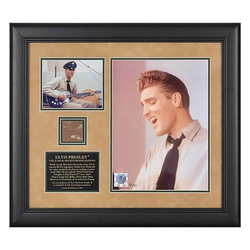 Elvis Presley 1958 Studio B Recording Sessions Framed Photo