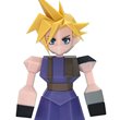 Final Fantasy VII Cloud Strife Polygon Soft Vinyl Figure