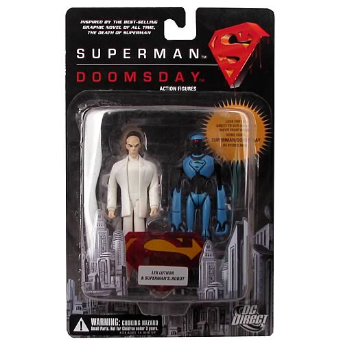 Superman Doomsday Lex Luthor and Superman's Robot, NM