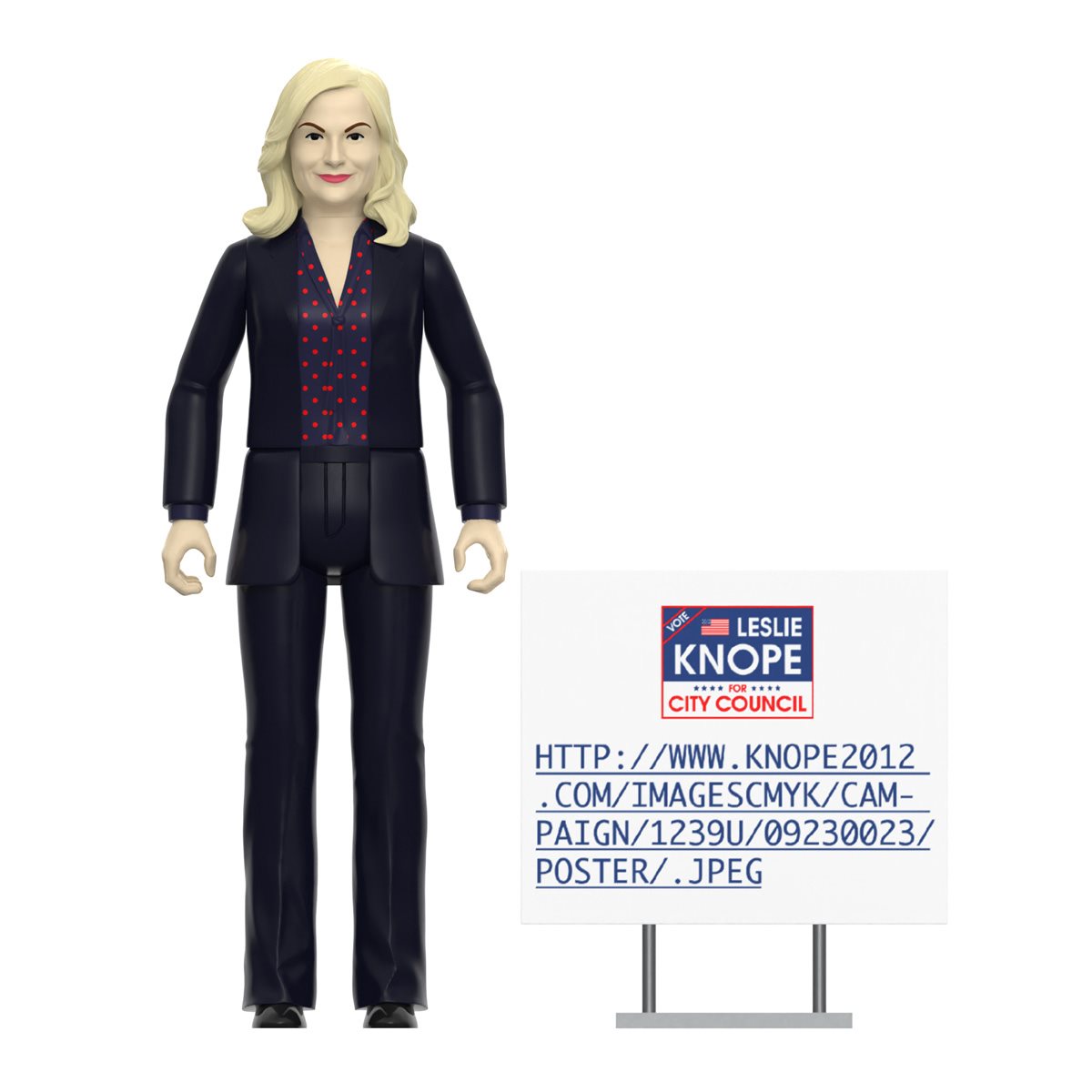 Parks and Recreation Leslie Knope (Campaign Trail) 3 3/4-Inch ReAction ...