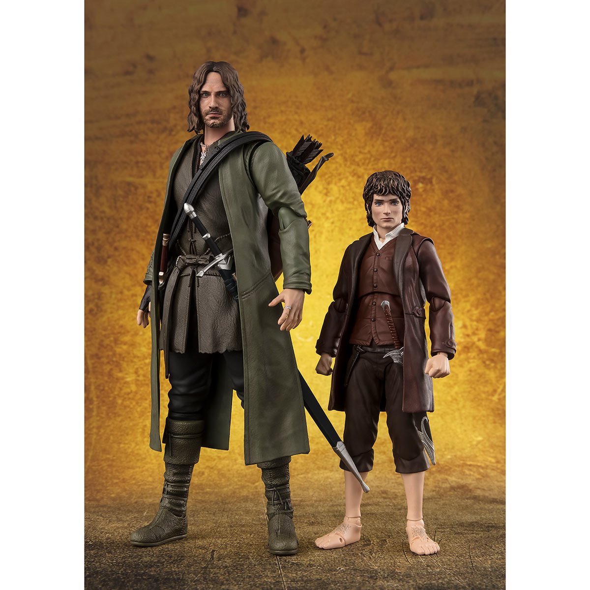 Lord of the Rings: Fellowship of the Ring Frodo Baggins and Gollum S.H ...
