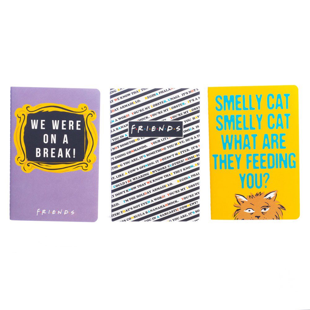 Friends Soft Cover Journals Set of 3 - Entertainment Earth