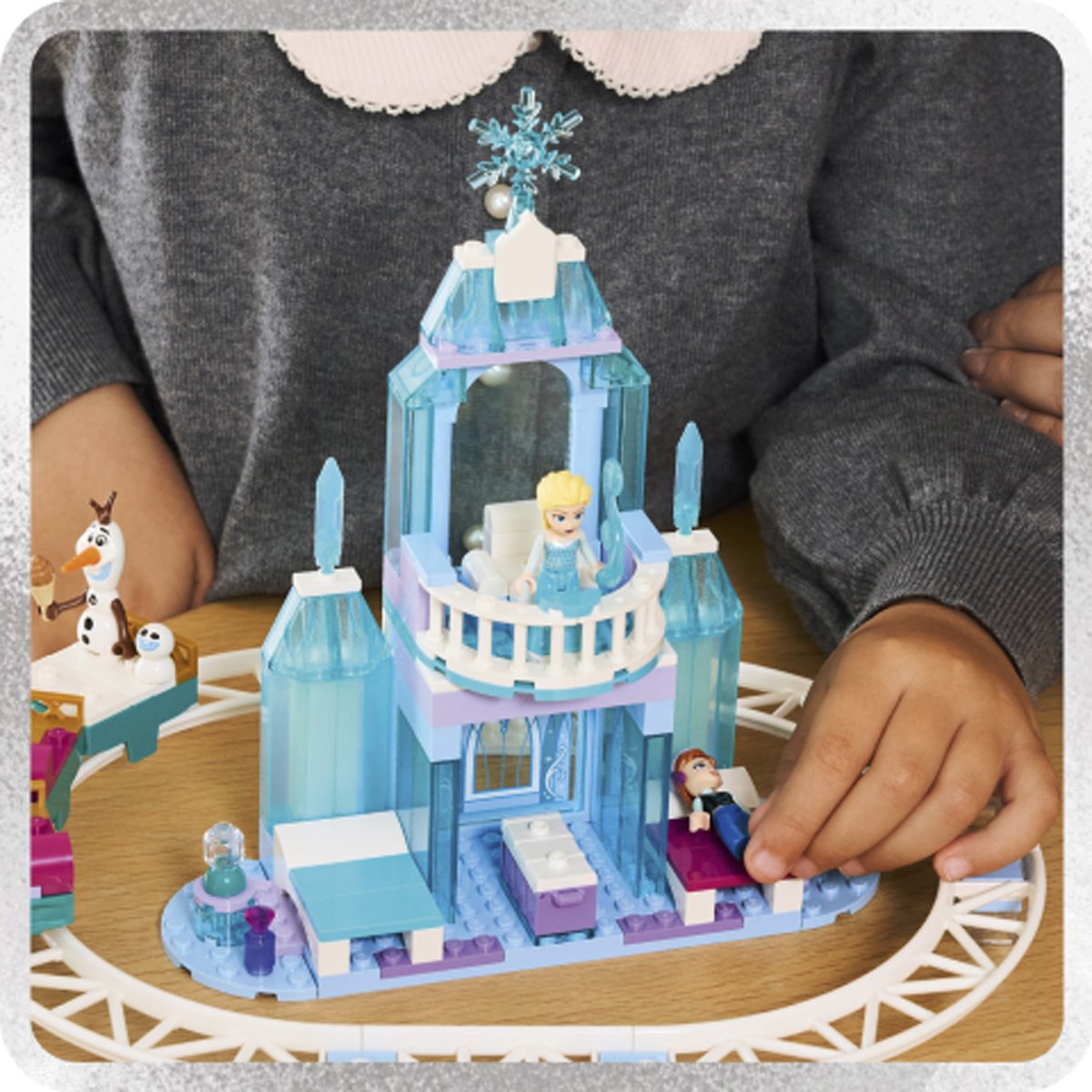 LEGO 43281 Frozen Elsa’s Ice Castle & Snow Ride Adventure