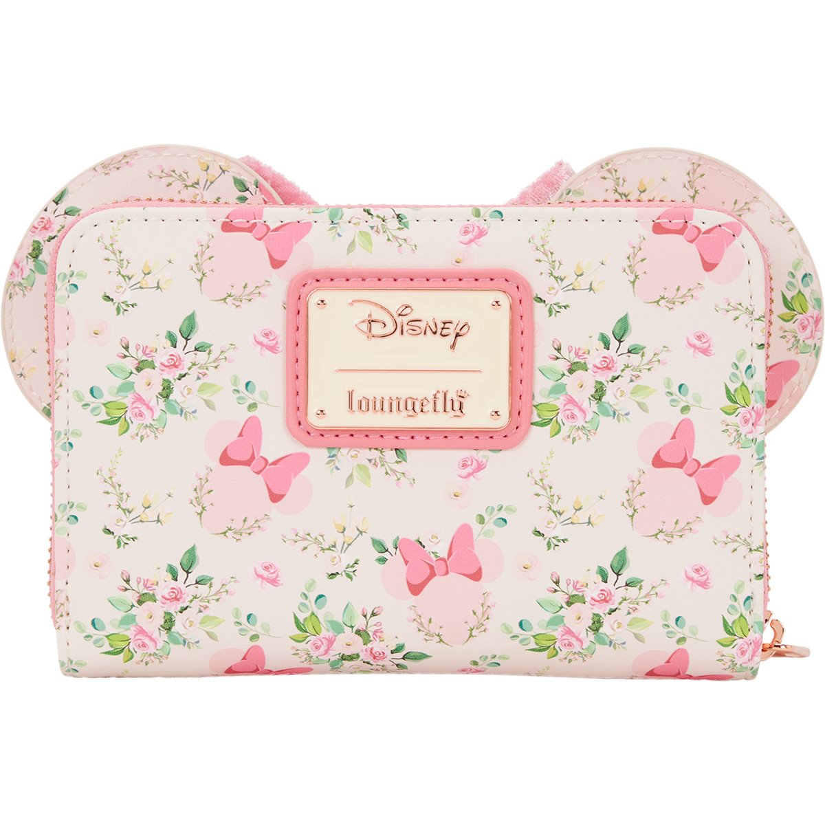 Minnie Mouse Pink Fancy Floral Zip-Around Wallet