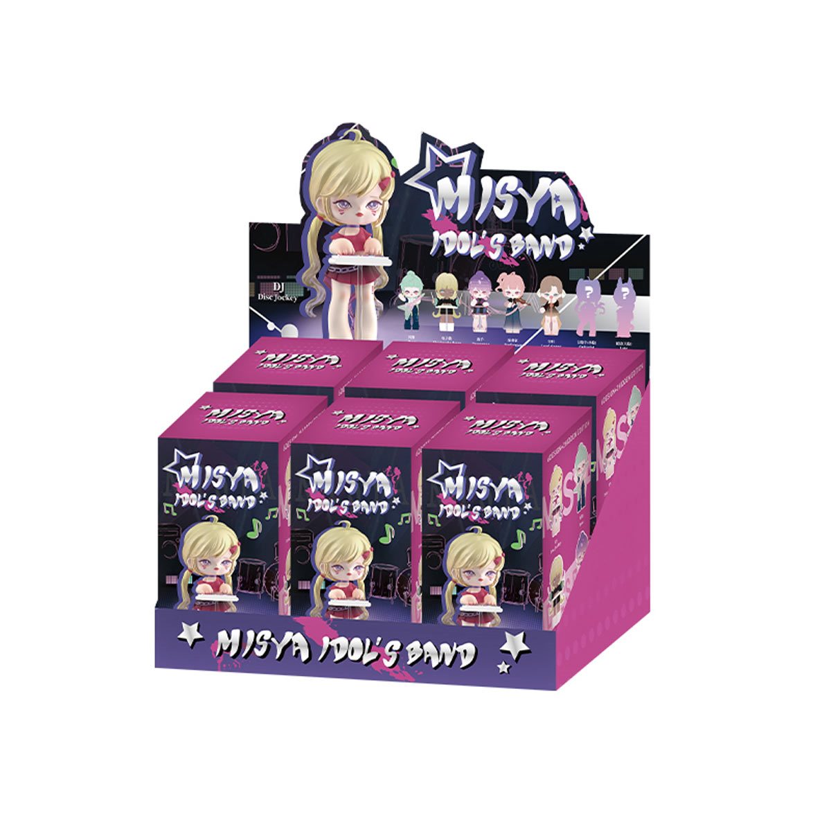 Misya The Idol's Band Series Trading Figure Case of 6