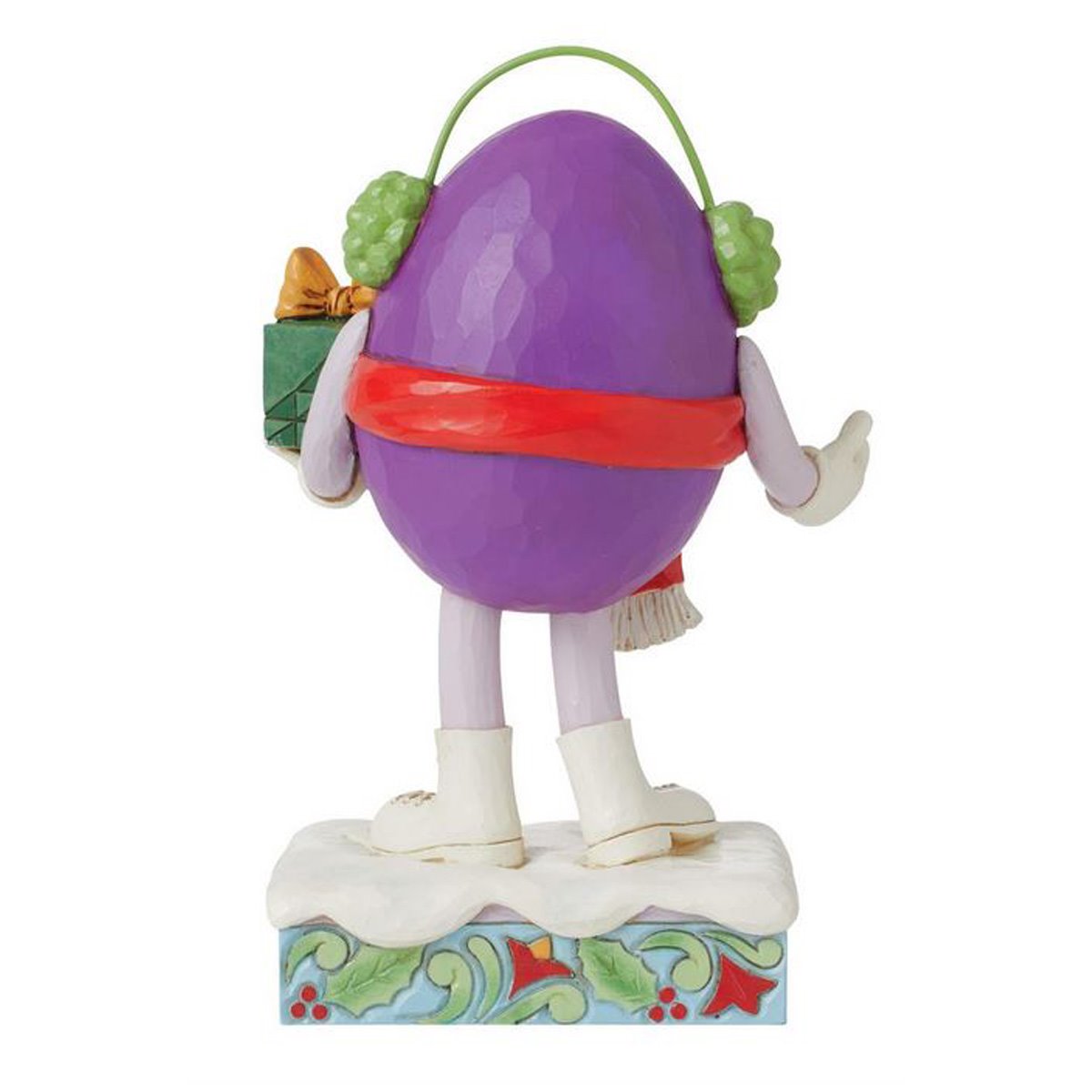M&M's Purple Character with Gift By Jim Shore Statue
