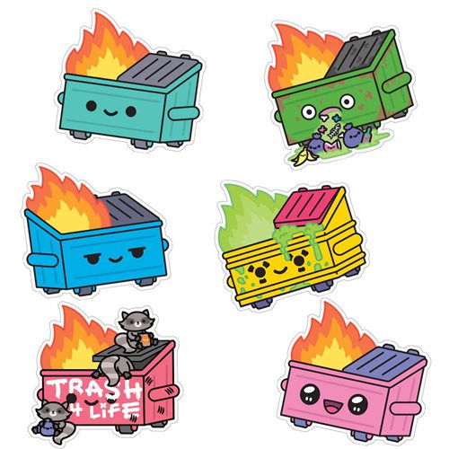 Dumpster Fire Jumbo Sticker Pack - Entertainment Earth
