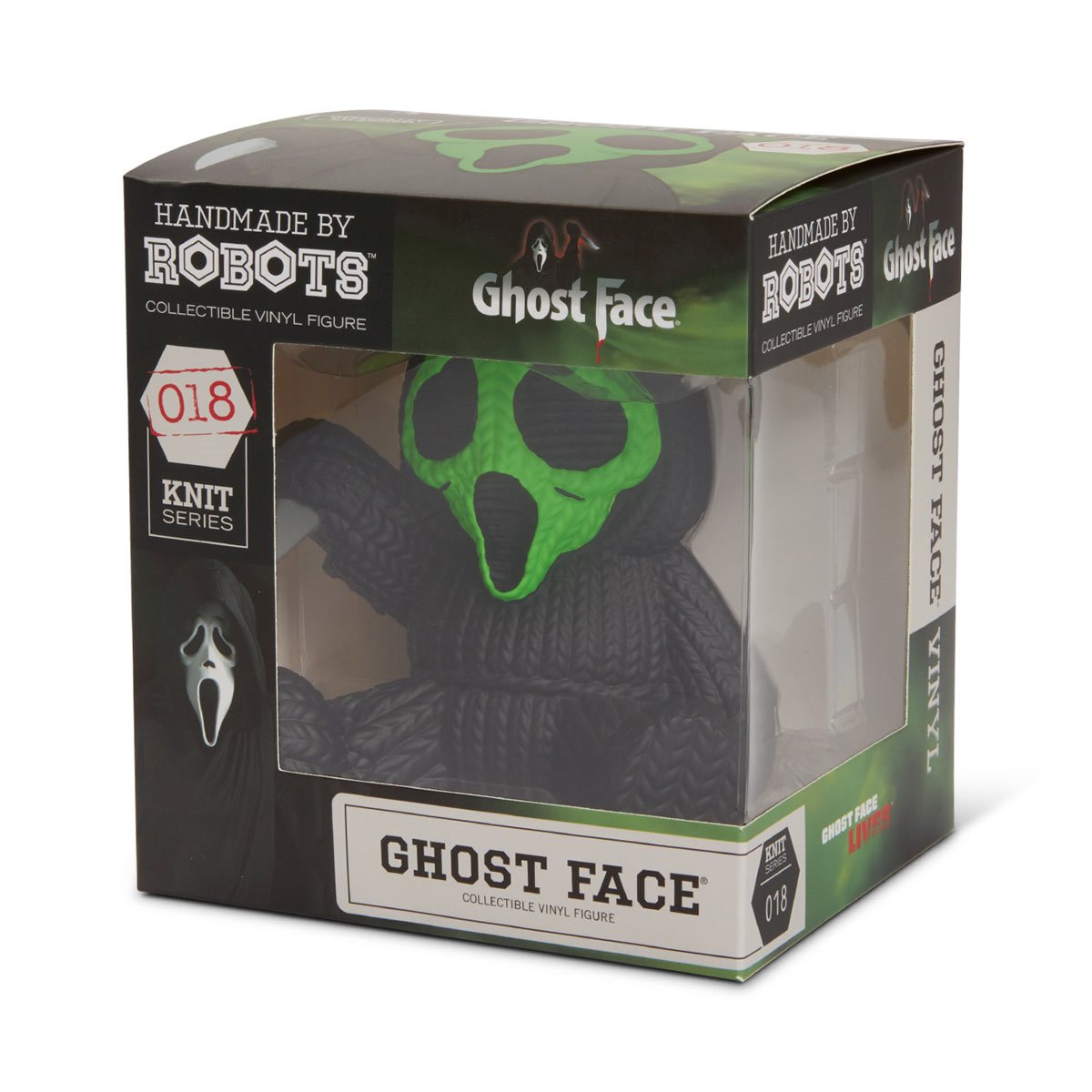 Ghost Face Fluorescent Green Handmade By Robots Vinyl Figure