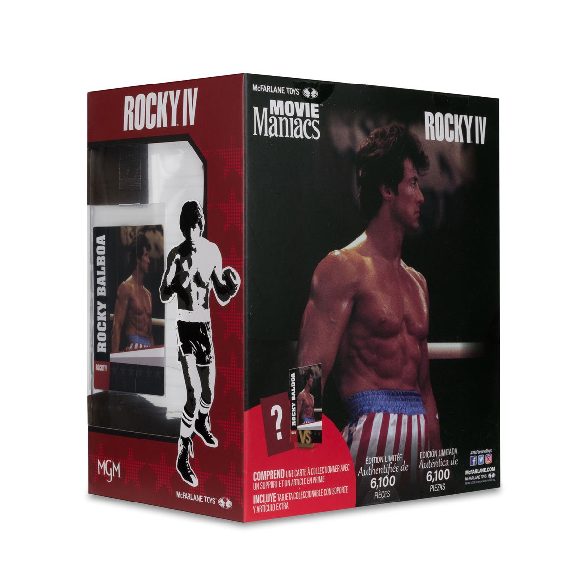 Movie Maniacs Rocky Wave 3 Rocky Balboa Rocky IV 6-Inch Scale Posed Figure