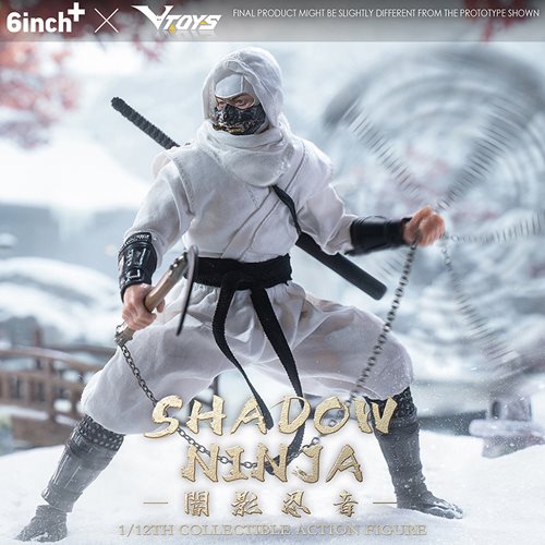 VTOYS X 6INCH White Shadow Ninja SN003 1:12 Scale Action Figure
