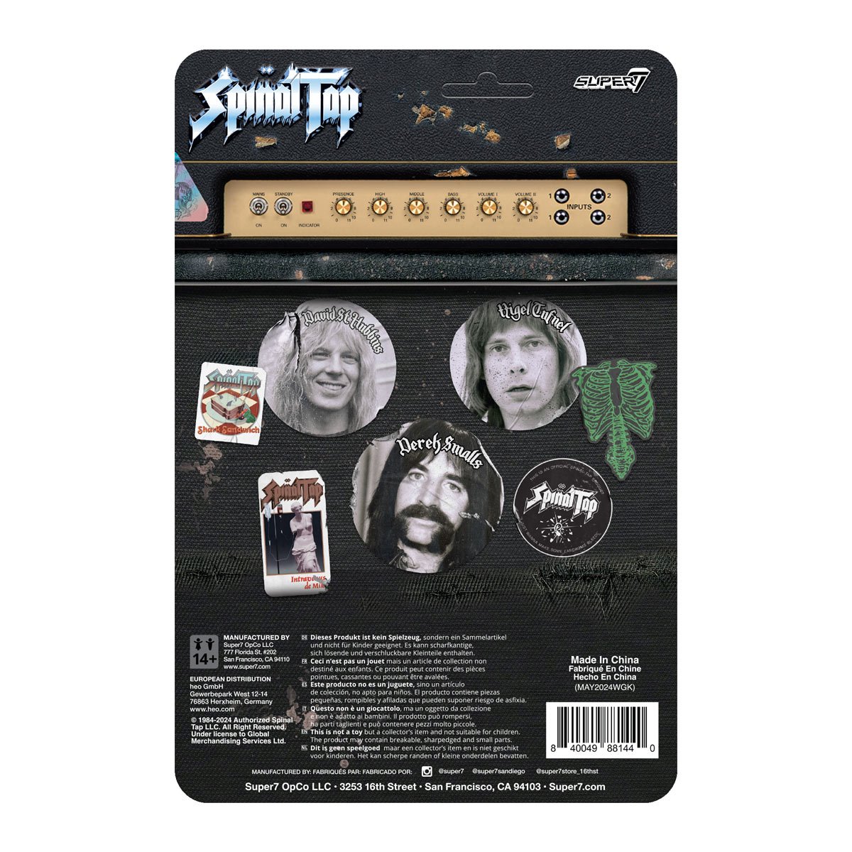 Spinal Tap Derek Smalls 3 3/4-Inch ReAction Figure