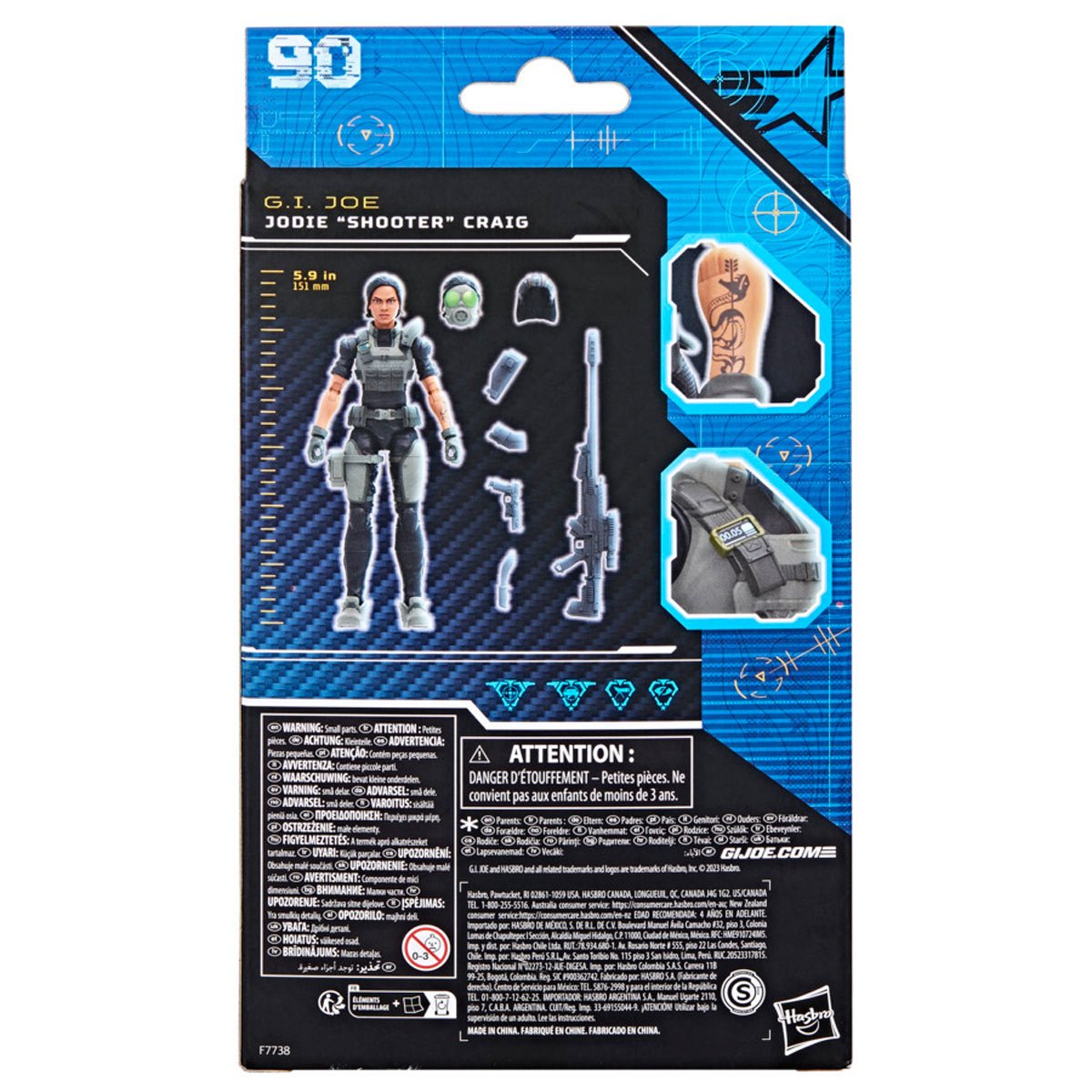 G.I. Joe Classified Series Nightforce Jodie Shooter Craig 6-Inch Action ...