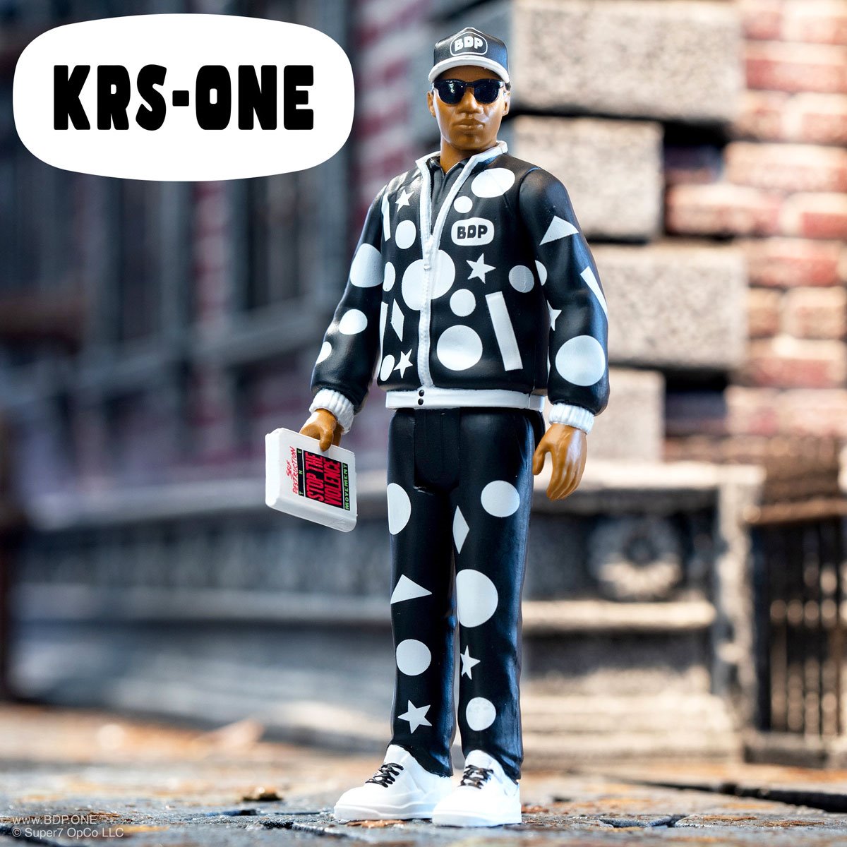 KRS-One KRS-1 (Self Destruction) 3 3/4-Inch ReAction Figure