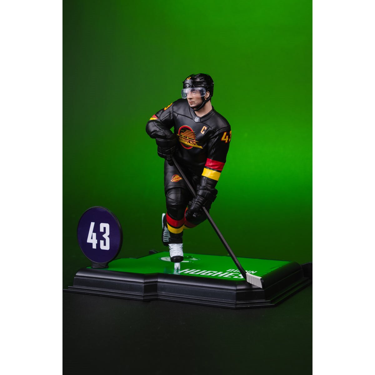 NHL SportsPicks Vancouver Canucks Quinn Hughes 7-Inch Posed Figure