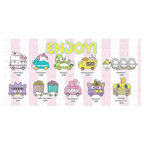 Hello Sanrio Micro Vehicles Display Tray - Entertainment Earth
