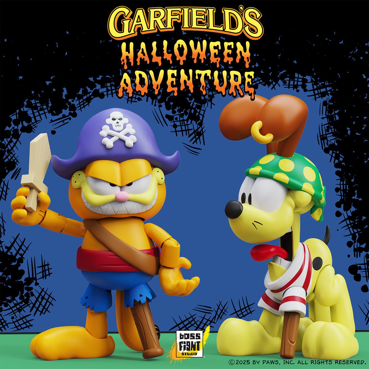 Garfield's Halloween Adventure Pirate Garfield and Pirate Odie Action ...