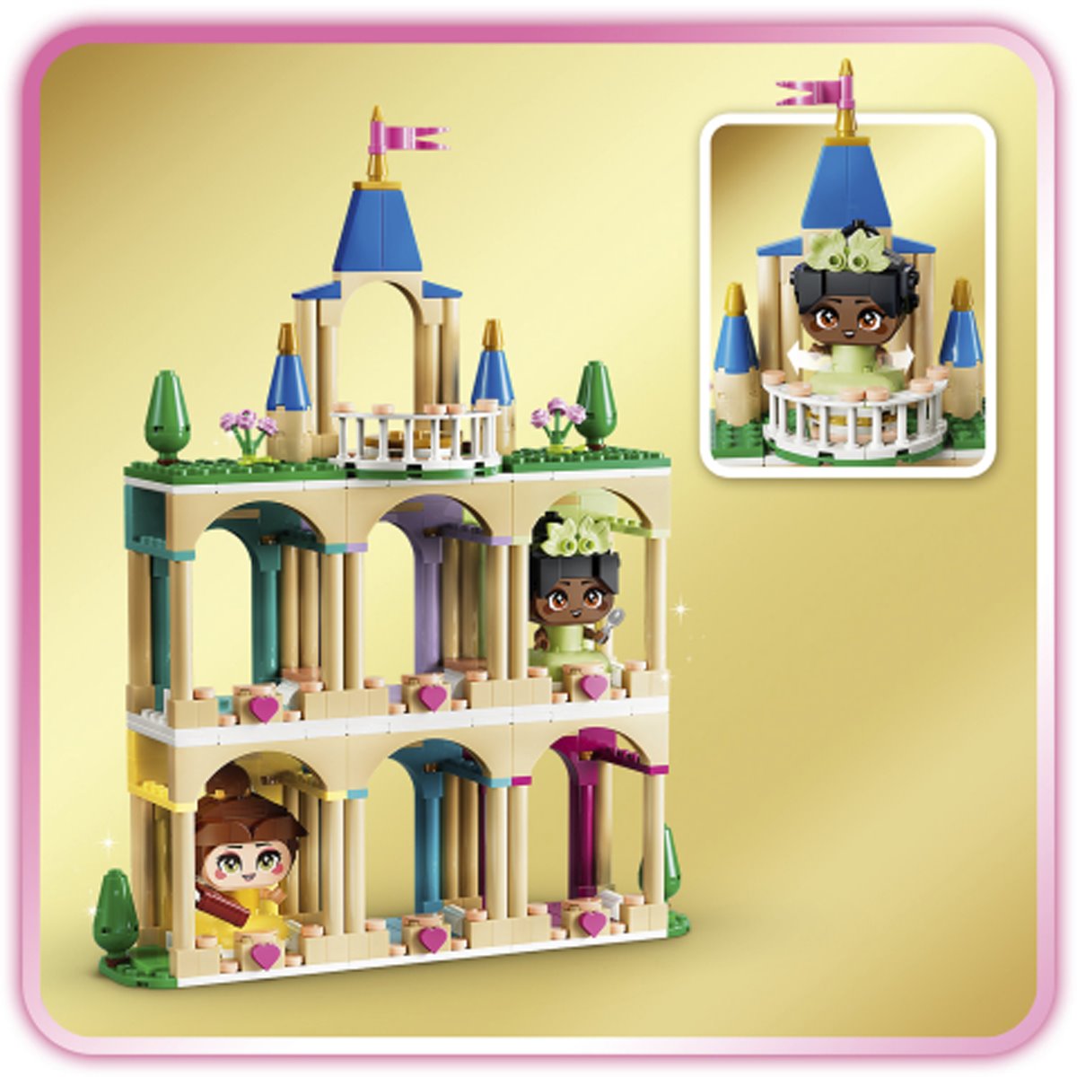 LEGO 43291 Disney Princess Mini Belle & Tiana with Castle