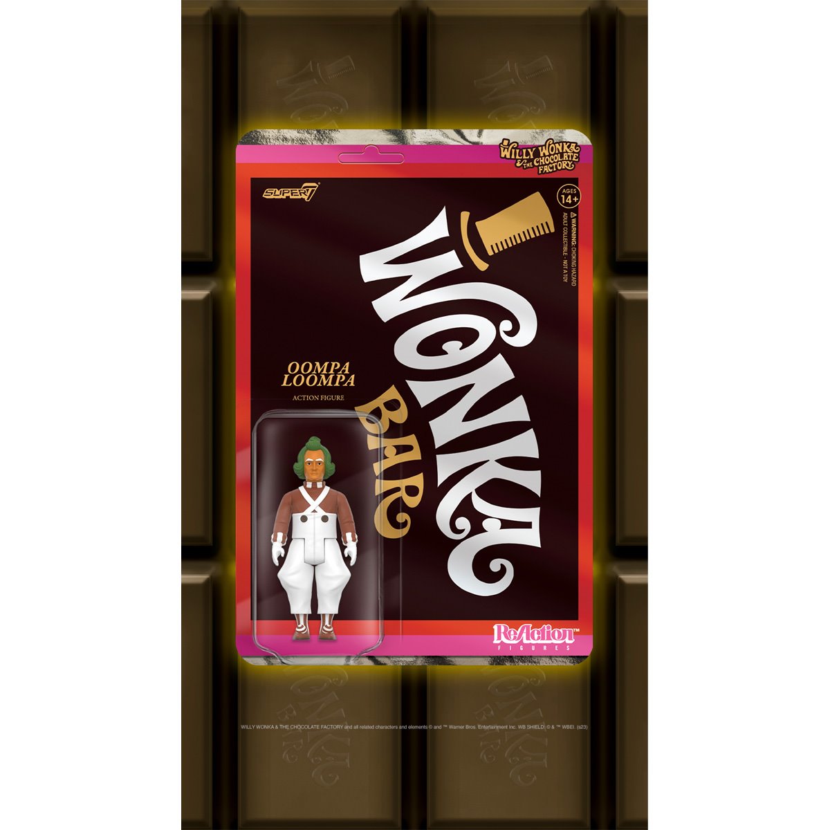 Willy Wonka and the Chocolate Factory Oompa Loompa 3 3/4-Inch ReAction ...