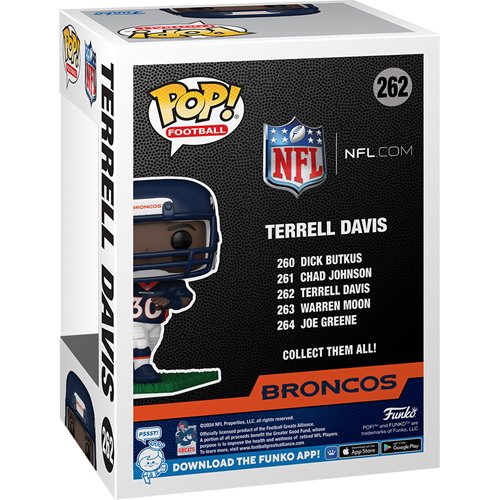 NFL Legends Broncos Terrell Davis Funko Pop! Vinyl Figure #262