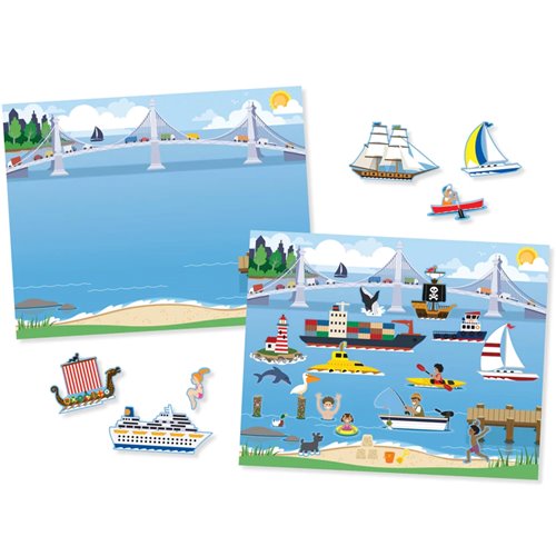 Melissa & Doug Vehicles Reusable Sticker Pad