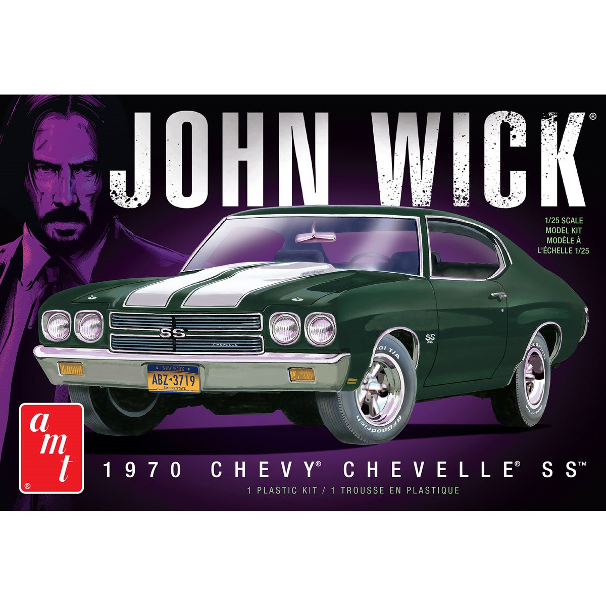 John Wick 1970 Chevy Chevelle 1:25 Scale Model Kit