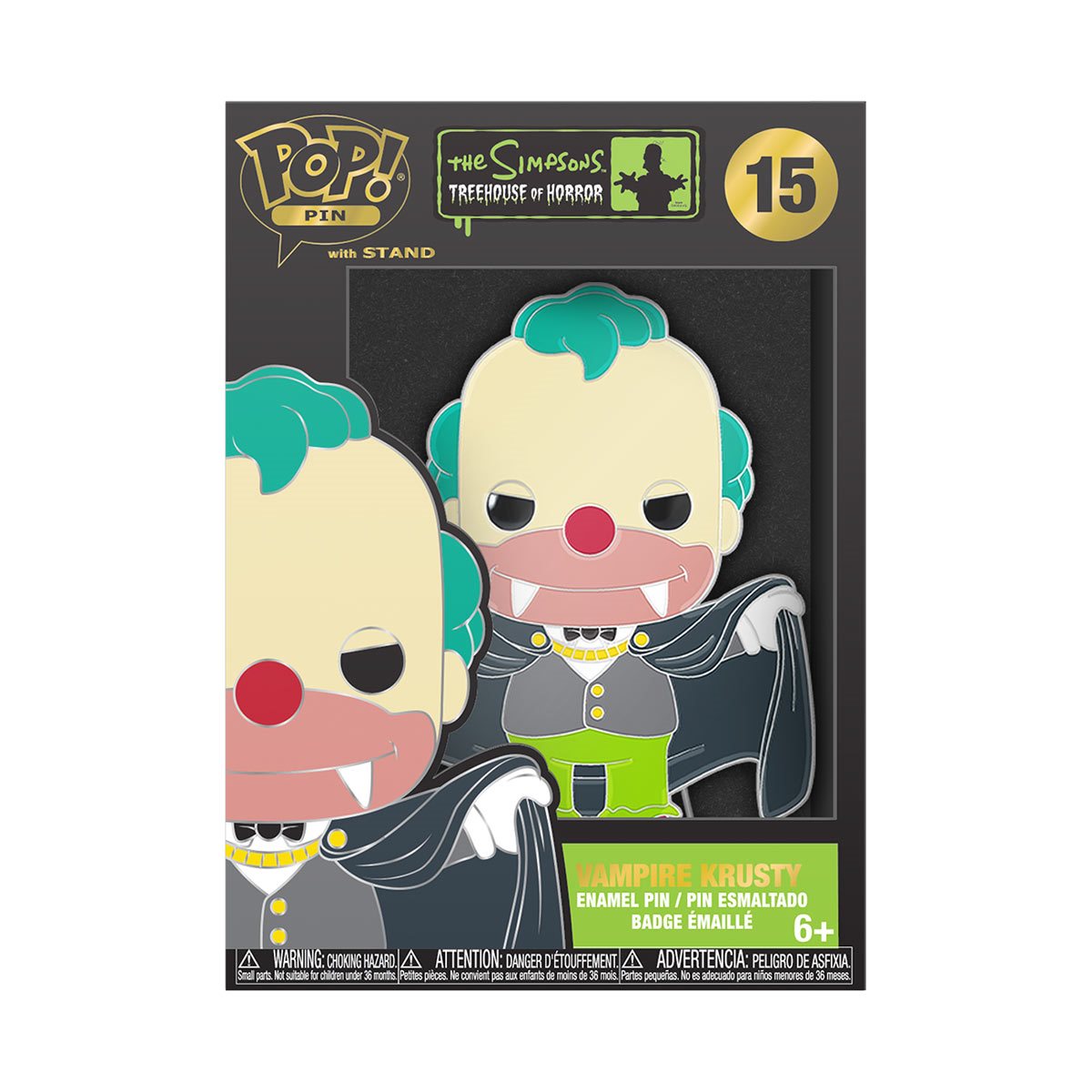 The Simpsons Treehouse of Horror Vampire Krusty Large Enamel Funko Pop ...