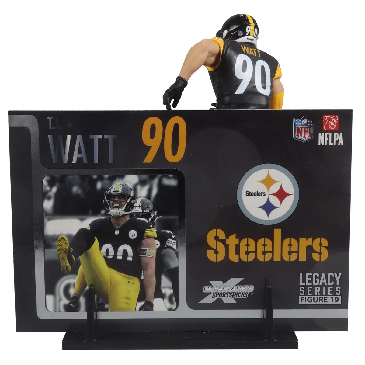 NFL SportsPicks 2024 Wave 2 Pittsburgh Steelers TJ Watt 7-Inch Scale ...
