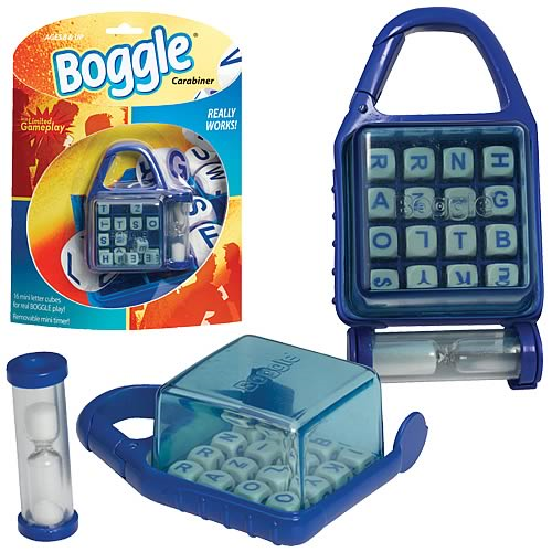 Boggle Carabiner Travel Game - Entertainment Earth