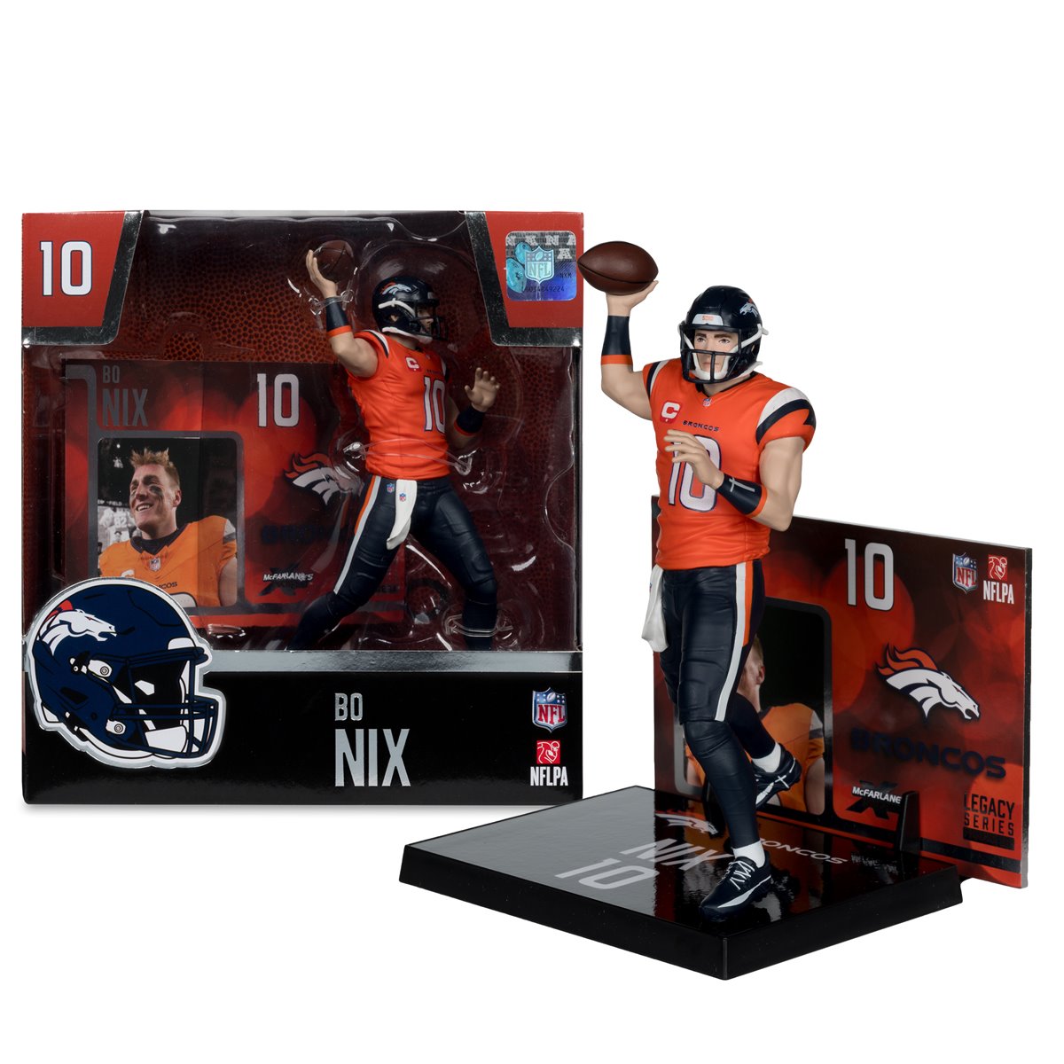 NFL SportsPicks 2025 Denver Broncos Bo Nix 7-Inch Scale Posed Figure ...