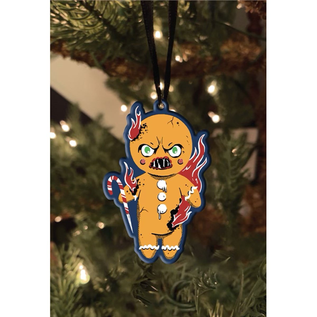 Krampus Gingerbread Man Metal Ornament - Entertainment Earth