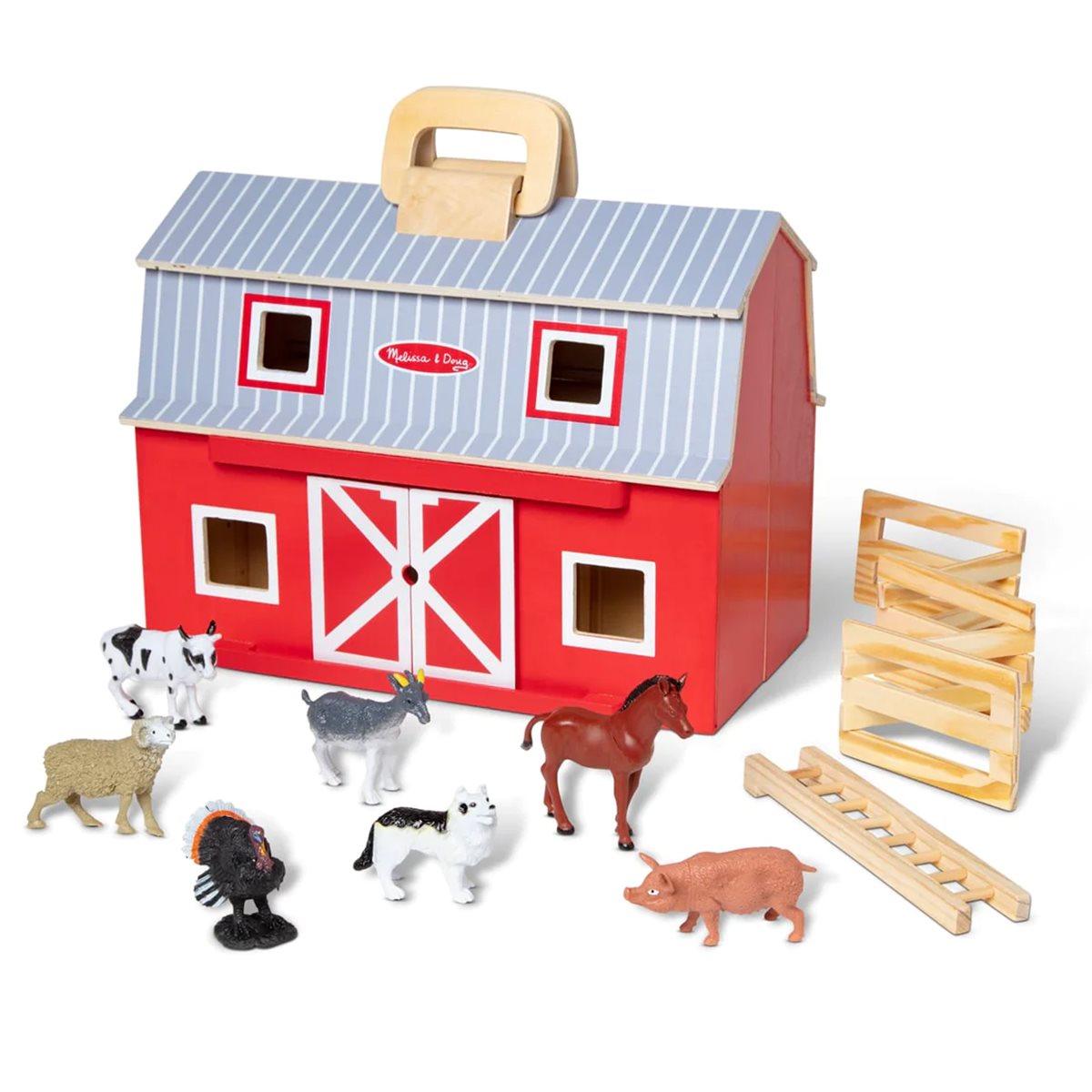 Wooden Fold & Go Barn - Entertainment Earth