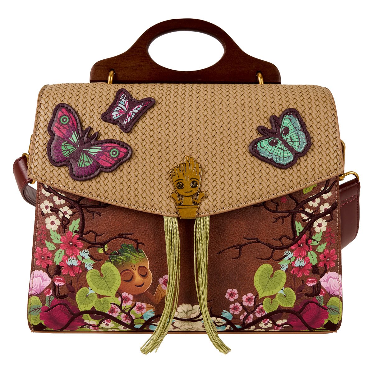 Guardians of The Galaxy Groot Rattan Crossbody Bag