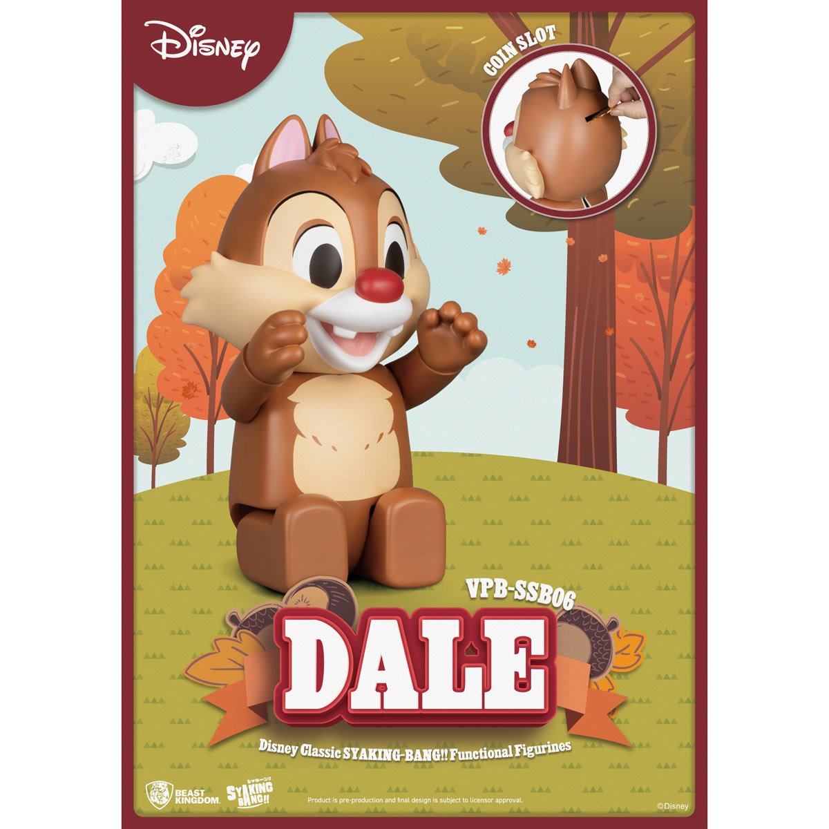Disney Classic Chip and Dale Dale VPB-SSB06 Syaking-Bang!! Piggy Bank