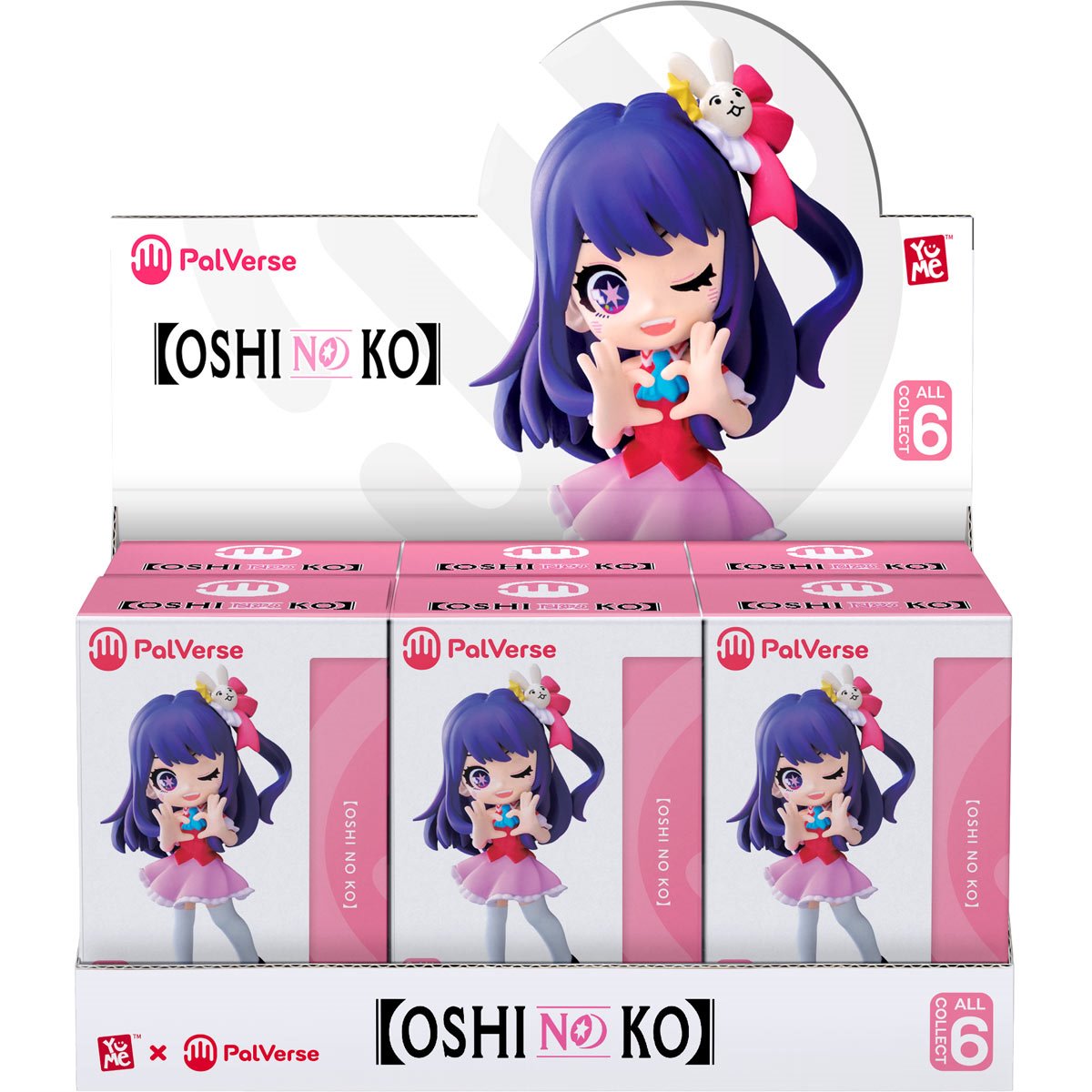Oshi no Ko PalVerse Anime Blind-Box Mini-Figure Case of 6