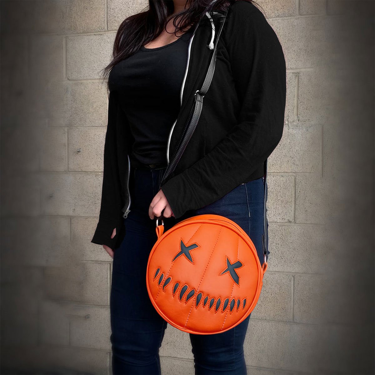 Trick r Treat Sam O Lantern Bag Unlit (Black) Crossbody Purse