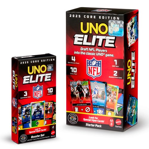 UNO Elite NFL 2025 Core Edition Starter Pack Card Game